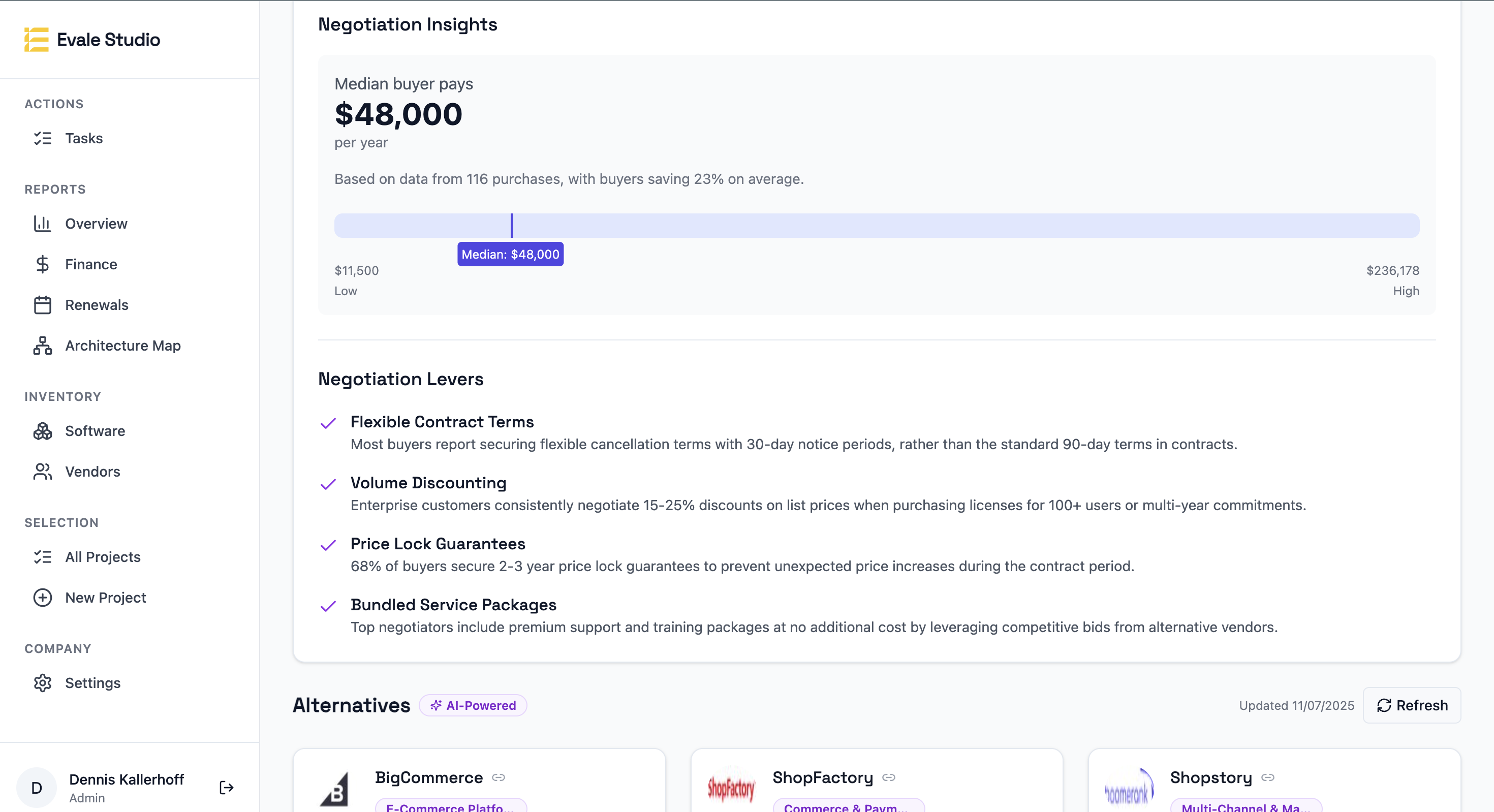 Intelligence Platform - Evale